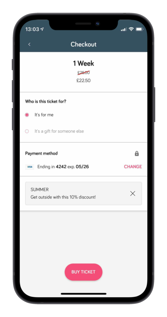Passenger launch discount codes capability - Passenger
